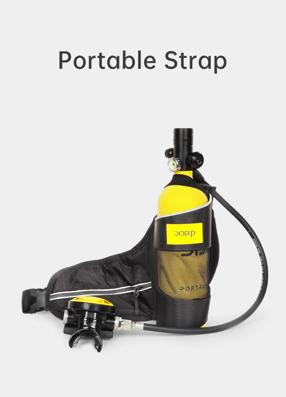 1L Scuba Diving Air Tank Set - High Pressure & Durability