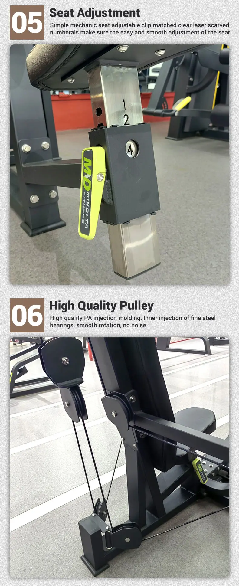 Commercial Single Station Mult Functional Trainer for Gym Fitness ...