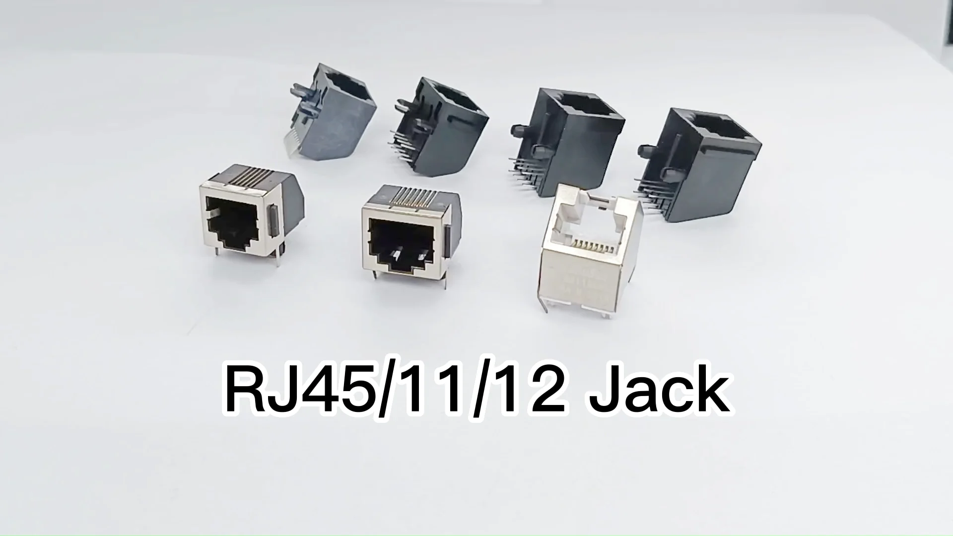 Single Port Ethernet Modular Jack 8p8c 6p6c Half Shield Rj45 Rj12 ...