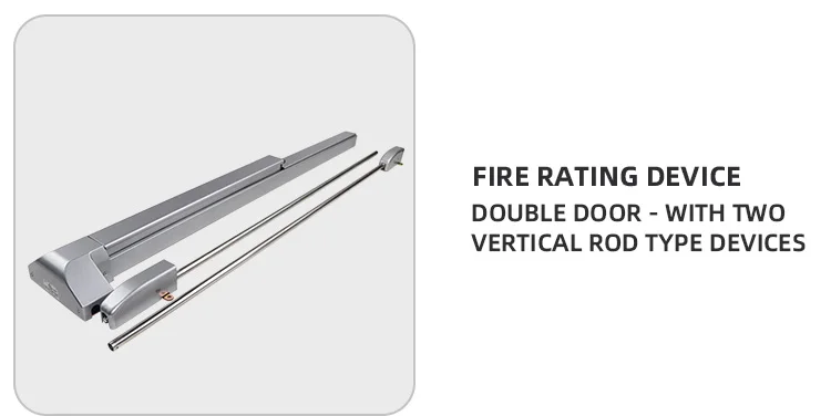 1045mm As A Standard 2100mm Door Height Fire Rated Push Bar Panic Exit ...