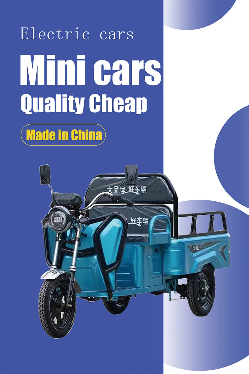 Cargo Tricycle Electric Vending Cart - Efficient Mobility