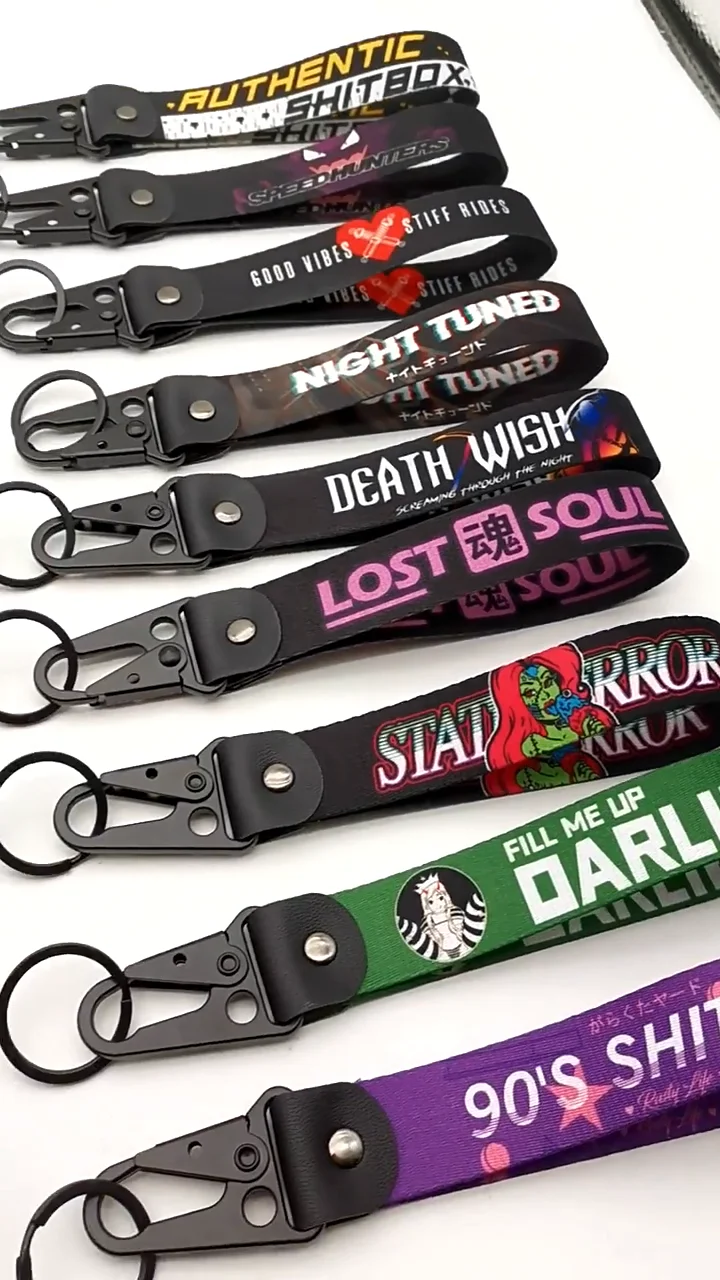 Jdm Racing Wrist Palm Lanyard Car Keychain Lanyard Hanging Strap With ...
