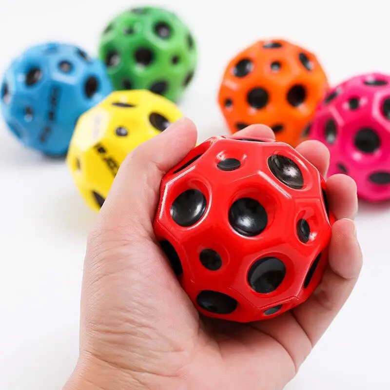 High Bounce Moon Ball - Colorful Interaction Bouncy Ball