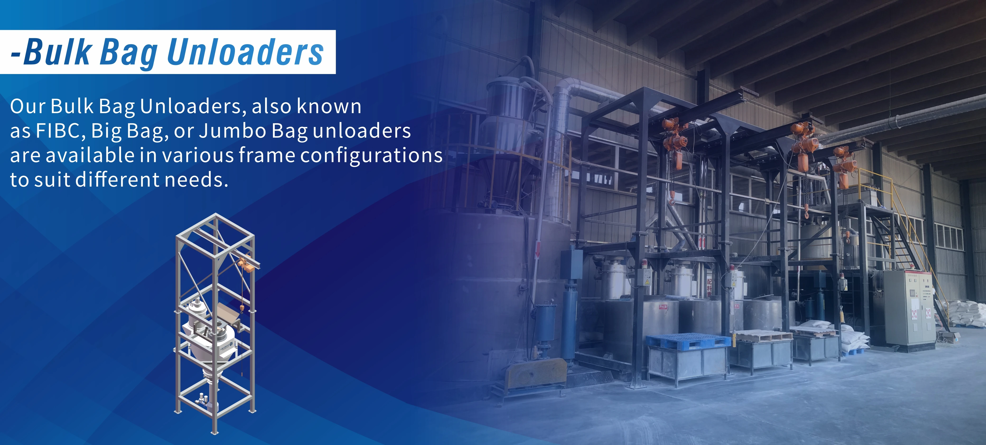 Bulk Bag Unloaders Feeding System FIBC Unloaders Big Bag Jumbo Bag ...