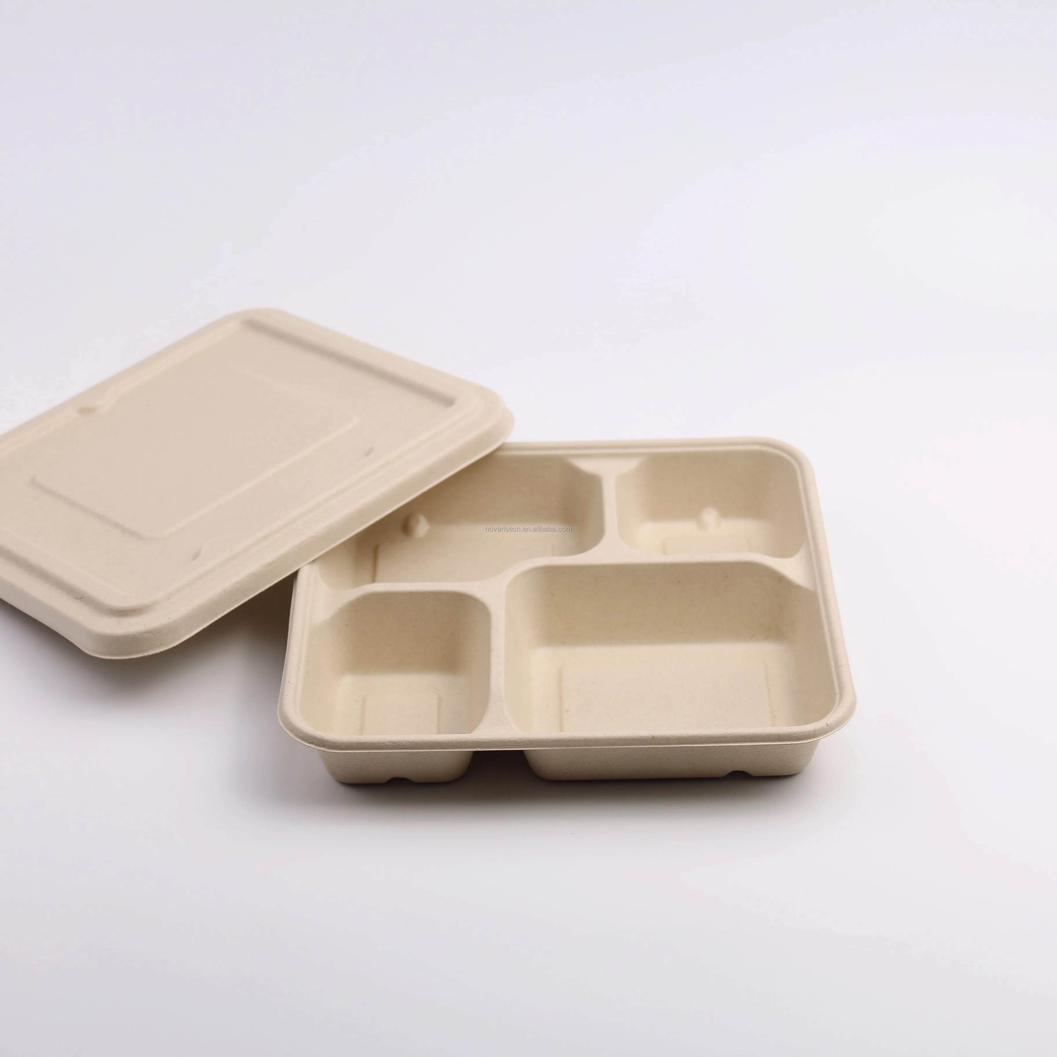 Clamshell Takeaway Food Box Biodegradable Paper Pulp Lunch Container ...