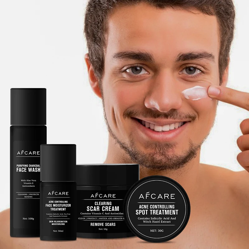 Custom Men Facial Skin Care Set Sulfate-free Acne Treatment ...