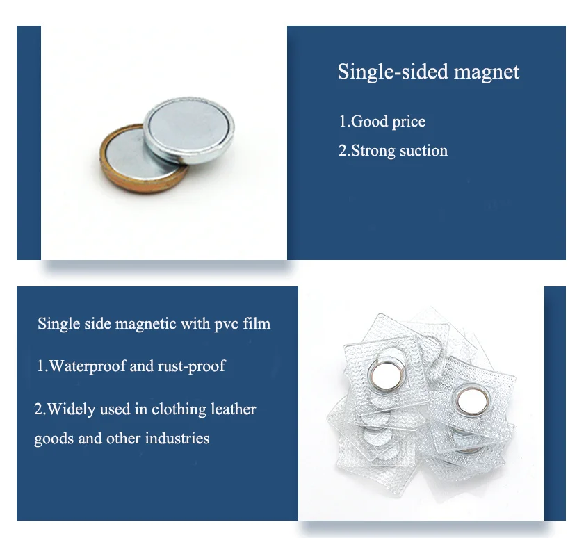 Hidden Sew Box Magnet Snaps Buttons Magnetic PVC Strong