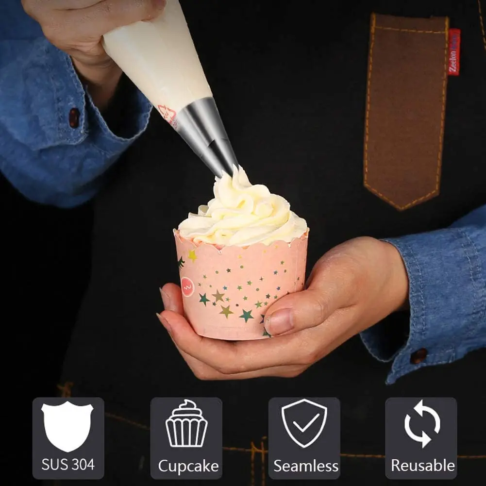 Extra Large Size Star Piping Icing Nozzle Seamless Stainless Steel 304 ...