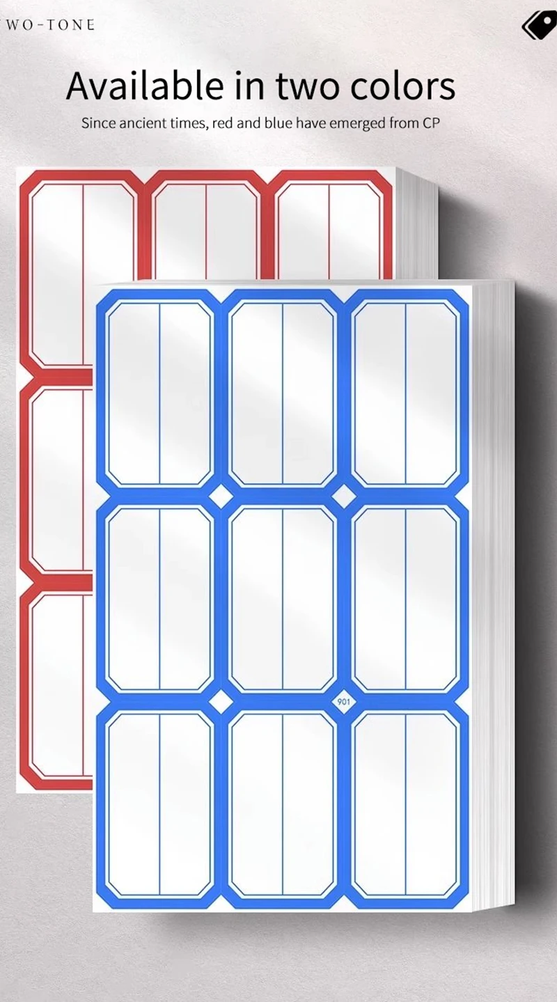 Blank Name Label Sticker Writable Sticker With Metallic Gold Border For ...