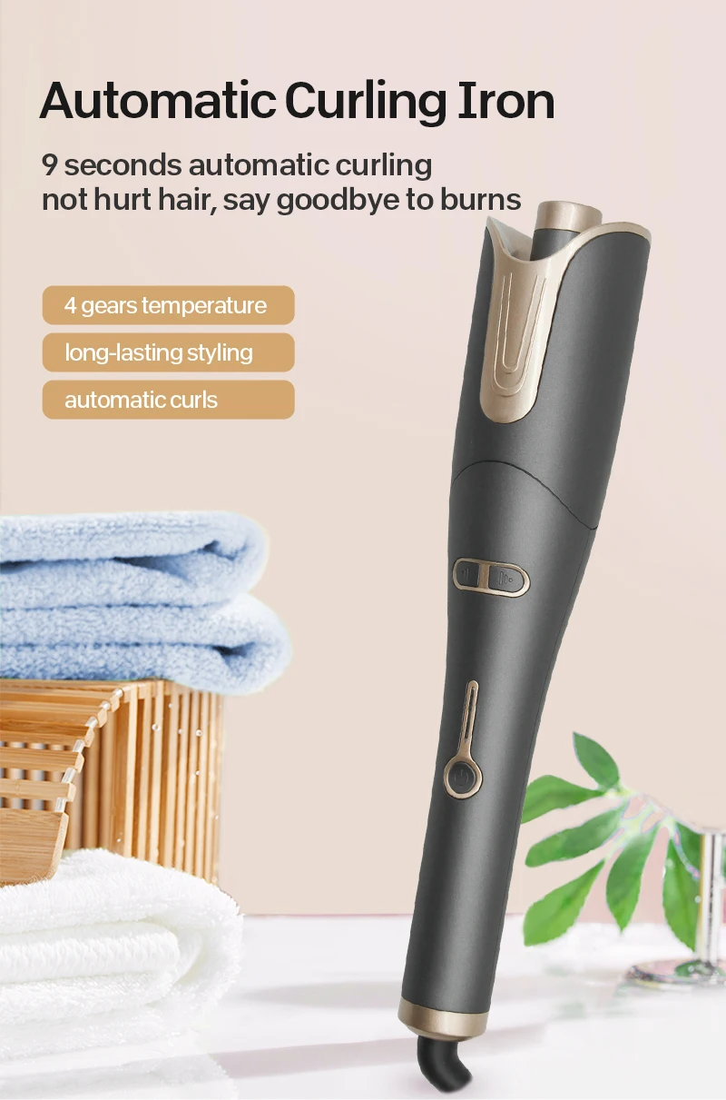 Coremy Automatic Hair Curler - Professional Rose Air Spin N Curl