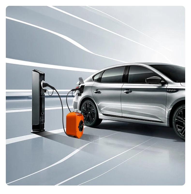 Retractable Ev Electric Vehicle Charging Cable Reel Type 2 Plug 3.5-22 ...