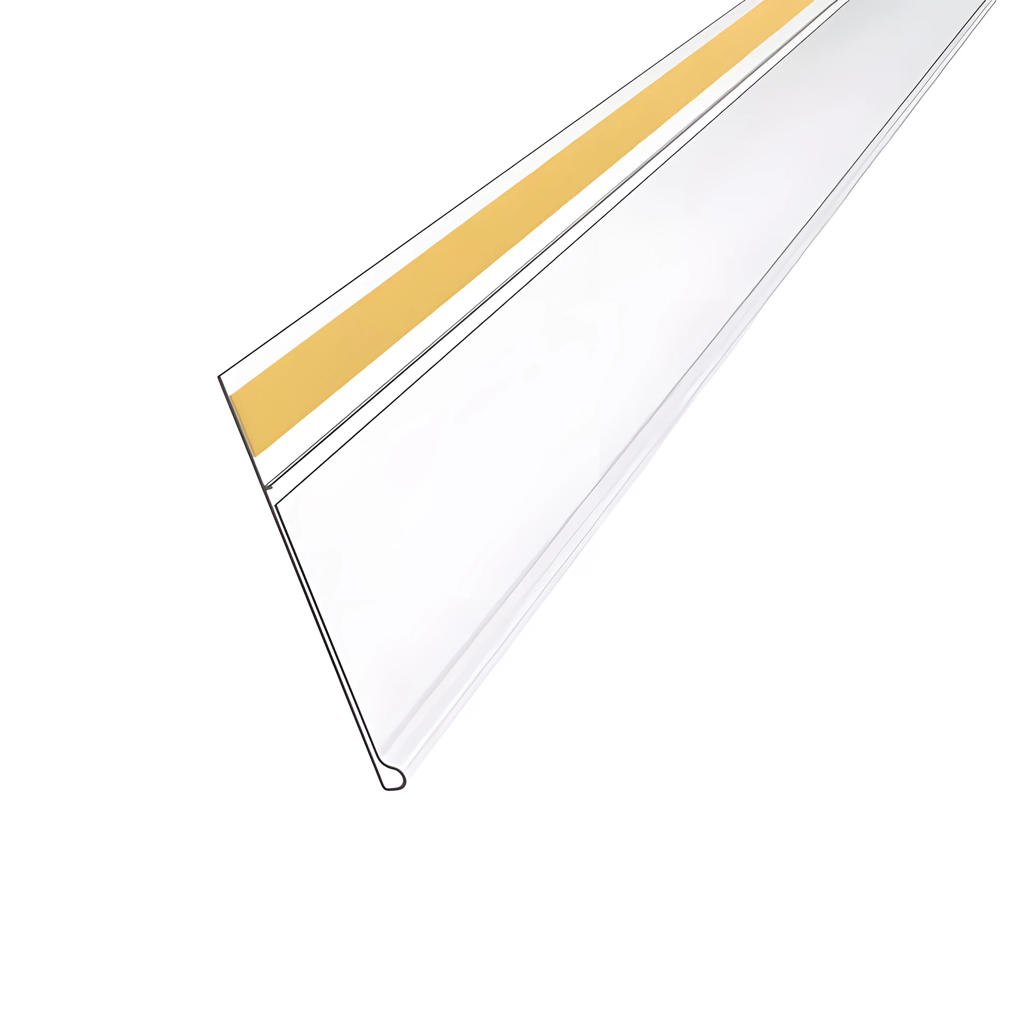 Supermarket Retail Shelf Price Tag Display Transparent PVC Extruded ...