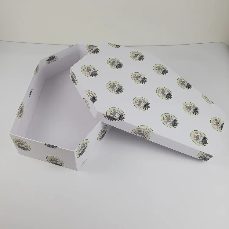 Cardboard Paper Coffin Box Packaging Black Rigid Luxury Wholesale ...