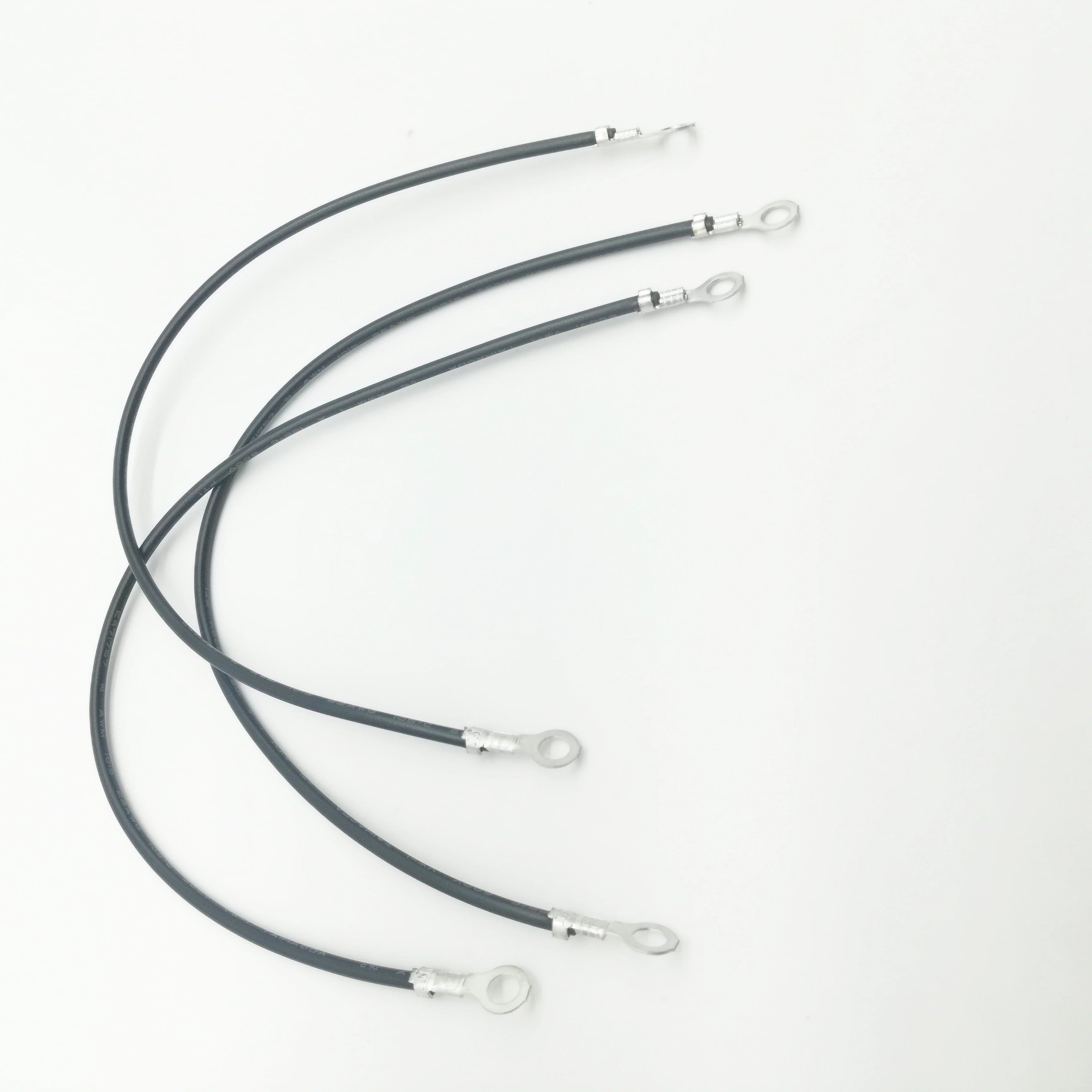 Round Terminal O Connector Ground Wire Power Brass Round Ring Insulated ...