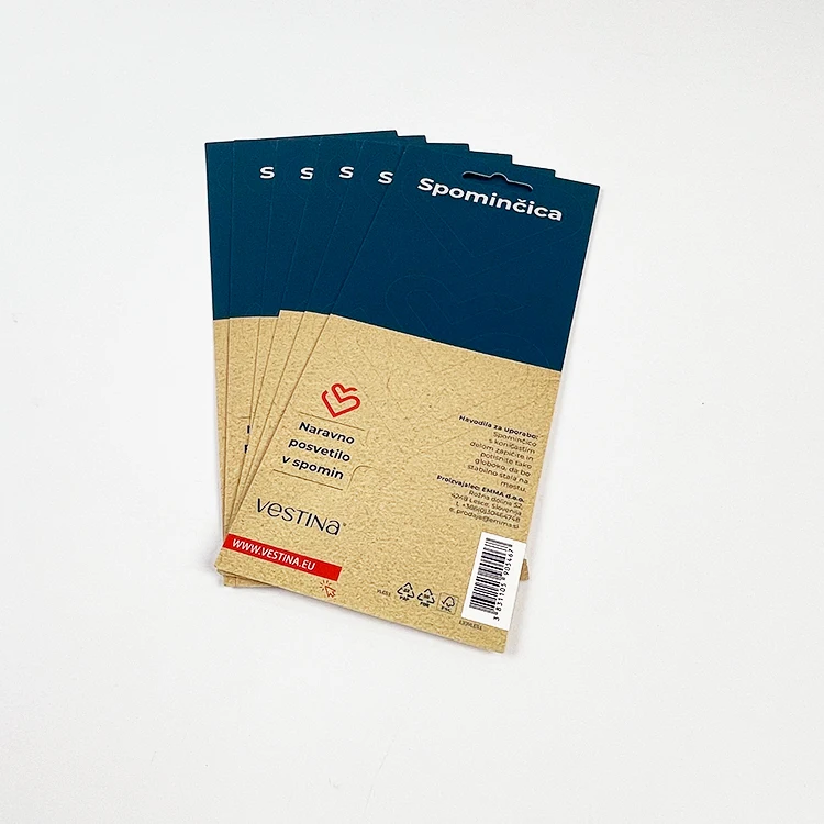 Retail Tags Packaging Design Custom Cardboard Header Card Printing Bag ...