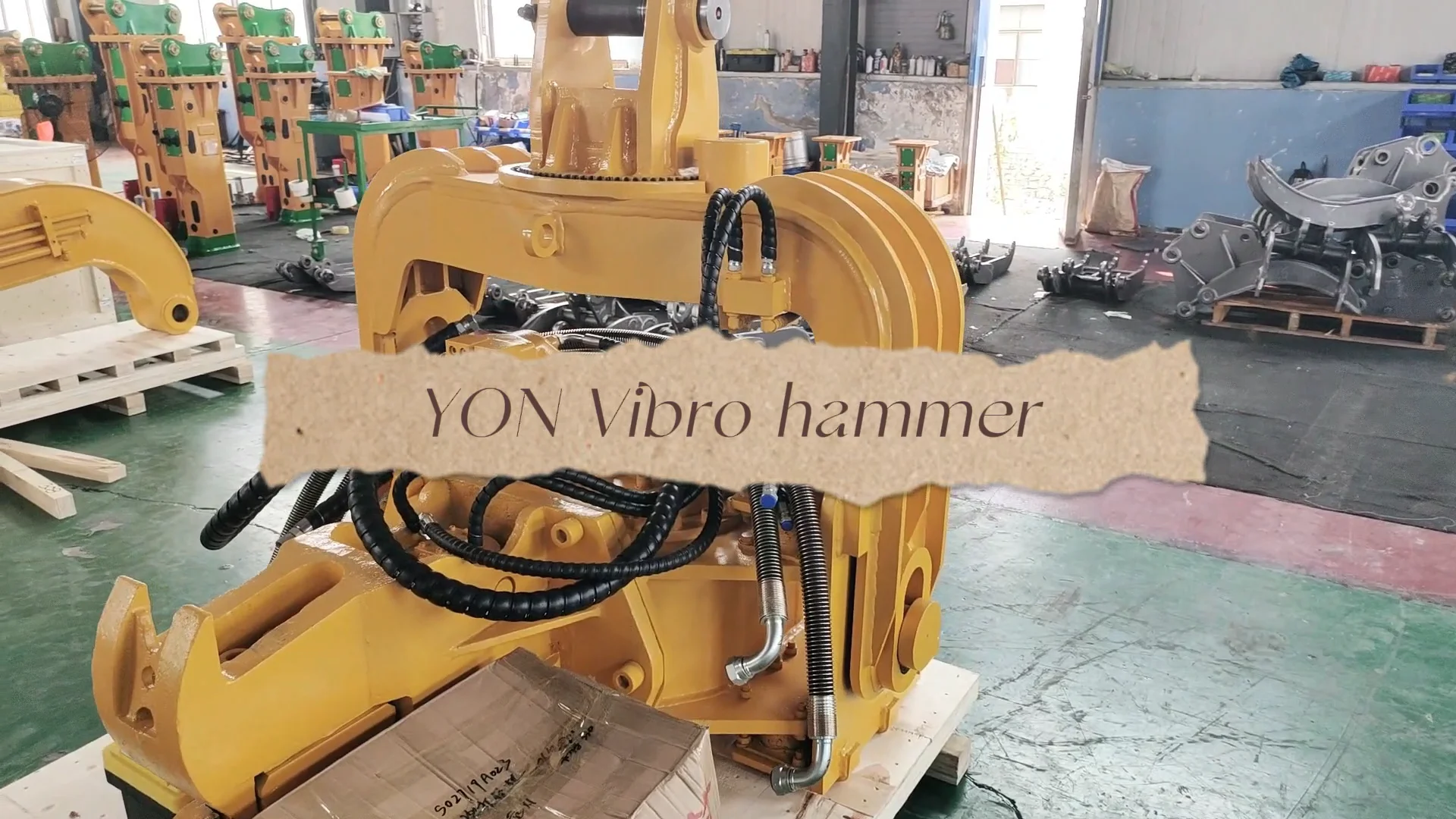 U Type Sheet Pile Piling Machine Hydraulic Vibro Hammer With 360 Degree ...