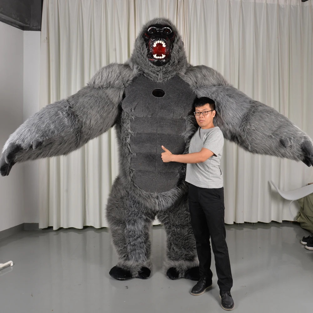 Inflatable King Kong Gorilla Mascot Costume for Parties