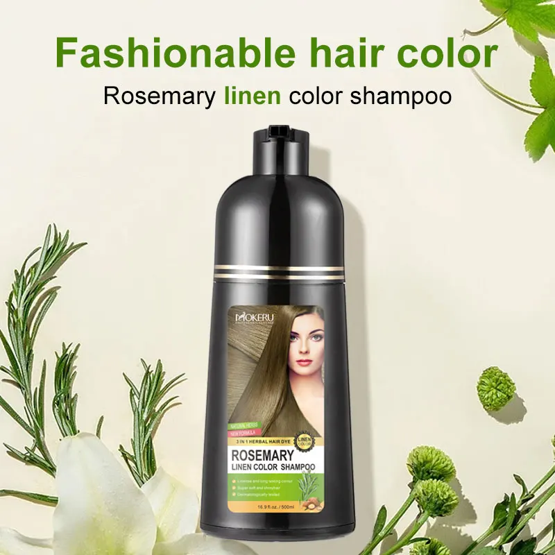 Mokeru Rosemary Ginseng Argan Oil 3 In 1 Hair Linen Color Shampoo ...