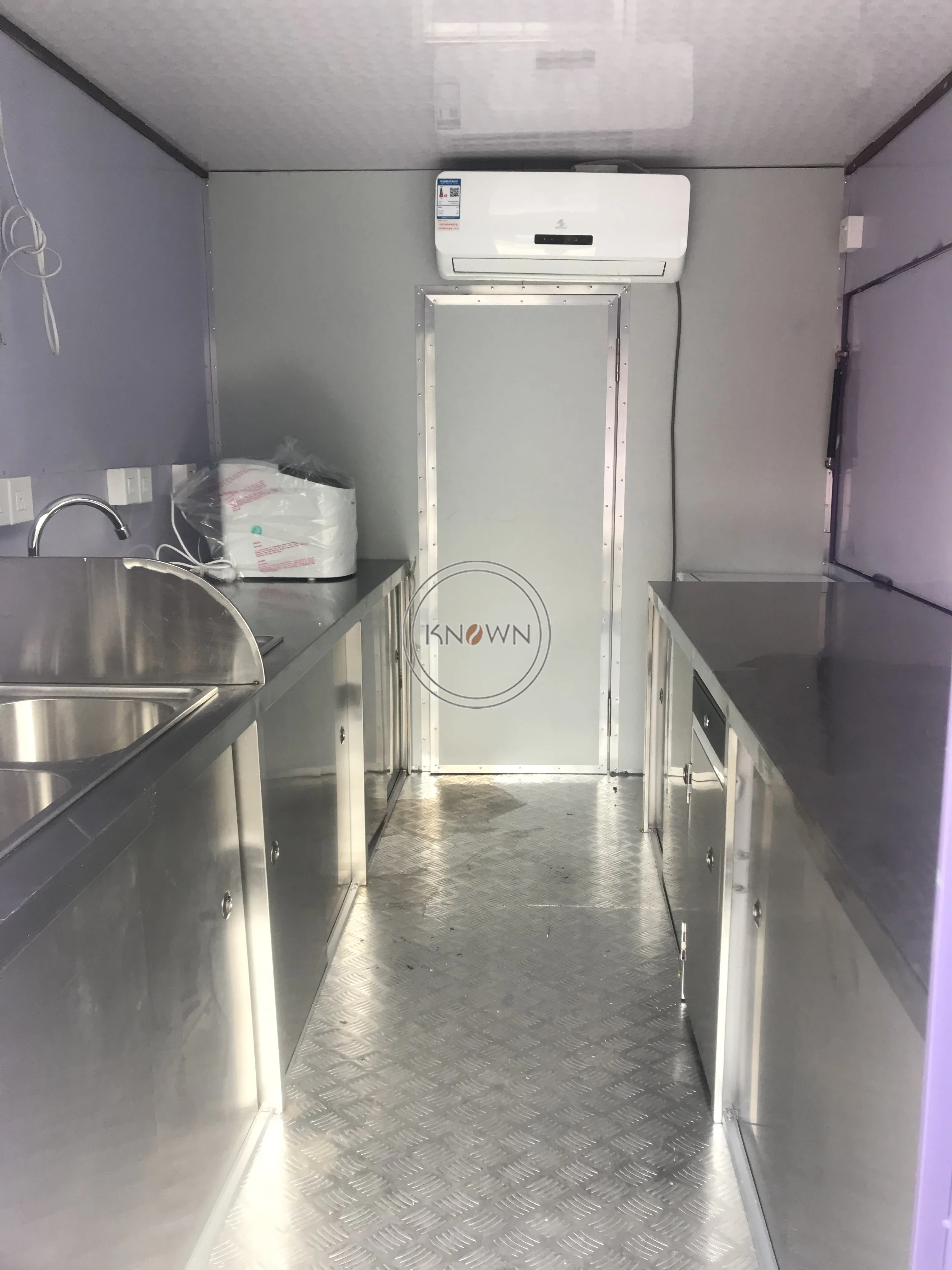 Long Size Food Truck Mobile Dining Car Hot Dog Food Cart Burger Trailer ...