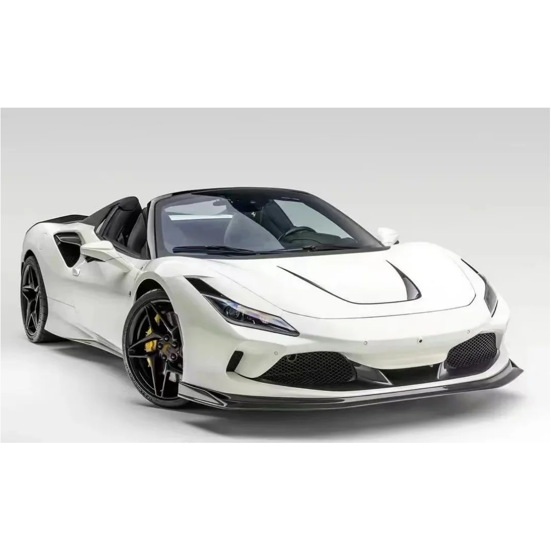 For Ferrari F8 Spider Upgraded V-shaped Dry Carbon Fiber Front Shovel ...