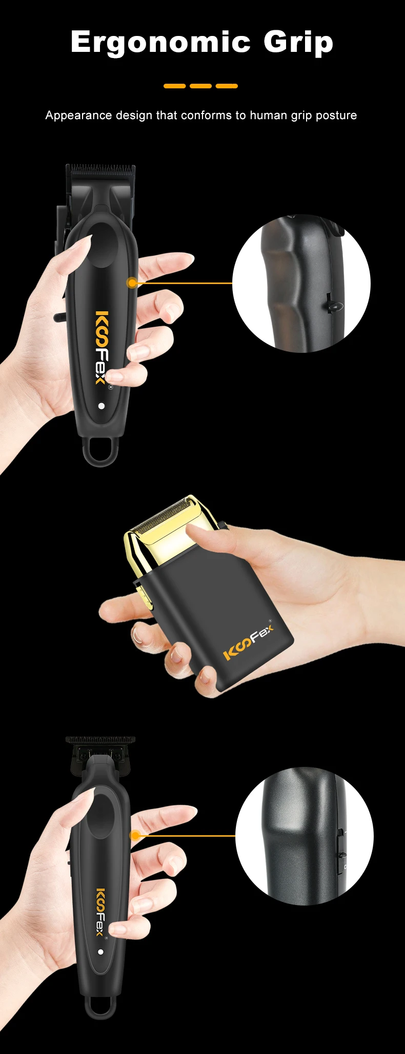 2023 Professional Barber Machine Set Brushless Motor Hairtrimmer ...