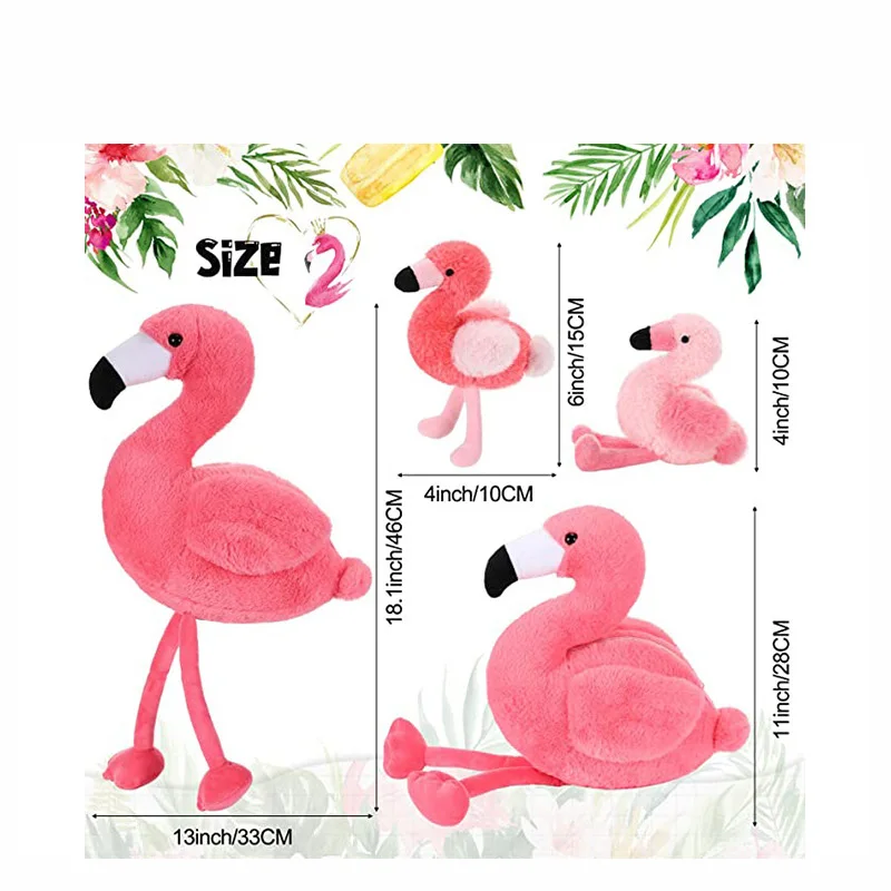 Customized Plushies Factory Astm Ce Stuffed Animal Mom Baby Flamingo ...