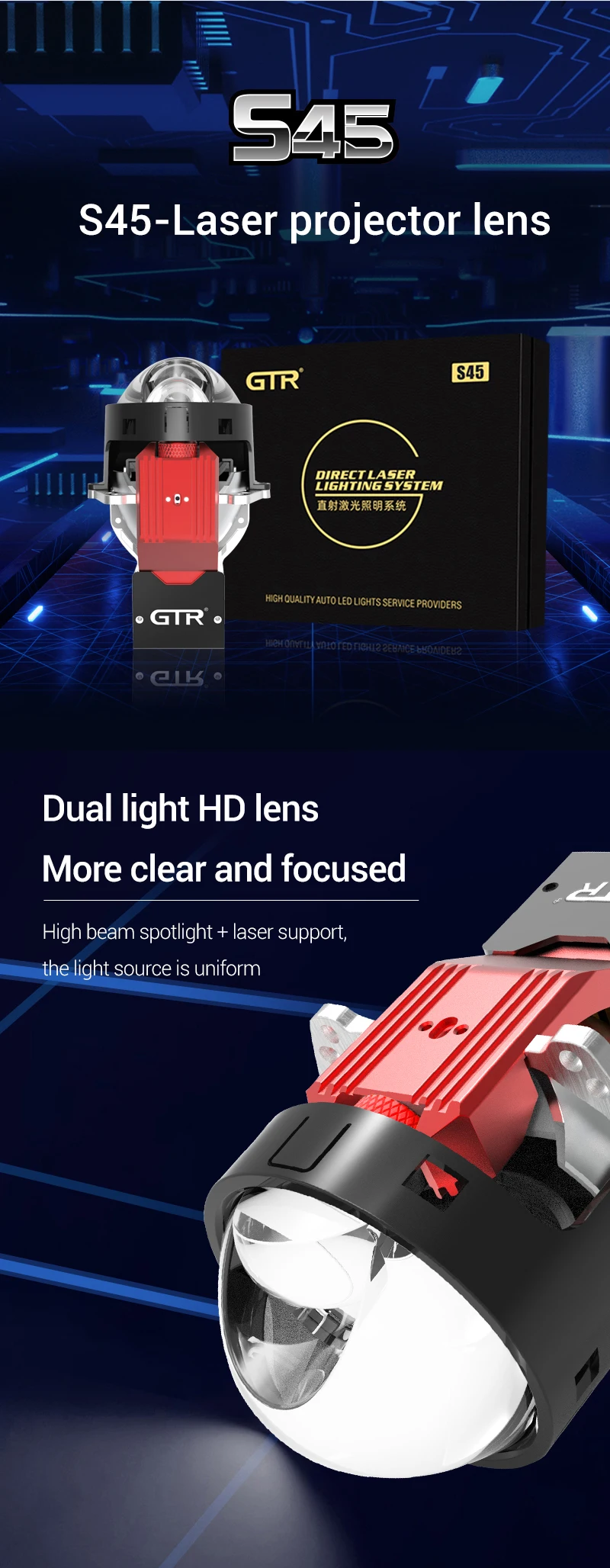 Lens for Led Light Bi Led Laser Projector Bi Led Projector Laser ...