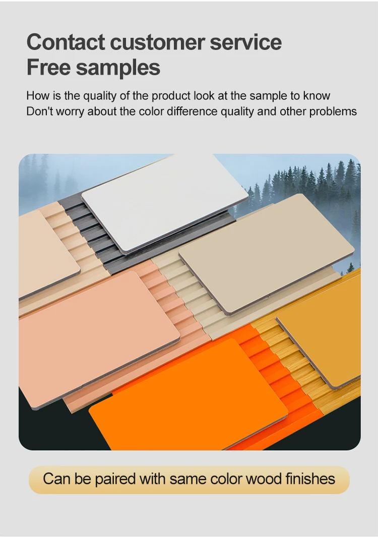 Termite-proof Fluted Grille Wooden Grain Wpc Wall Panel Board - Buy Wpc ...