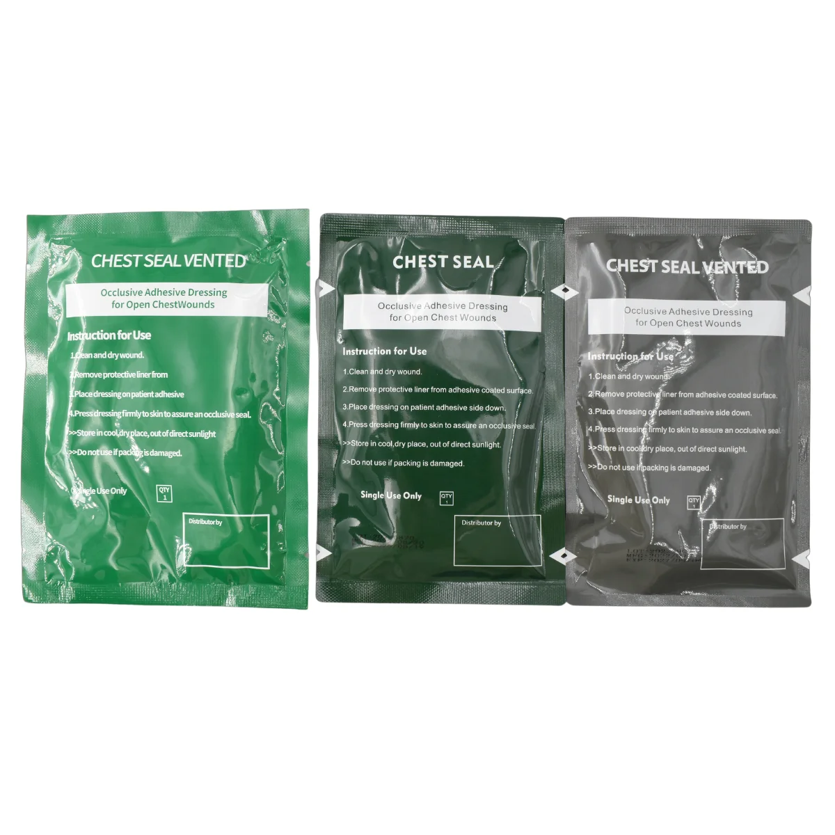 Anthrive Hot Sales 3 Holes Medical Occlusive Trauma Dressing First Aid ...