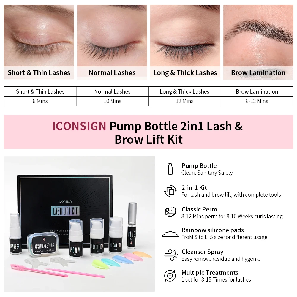 Iconsign Eyelash Perm Kit - Professional Lash Lift Set