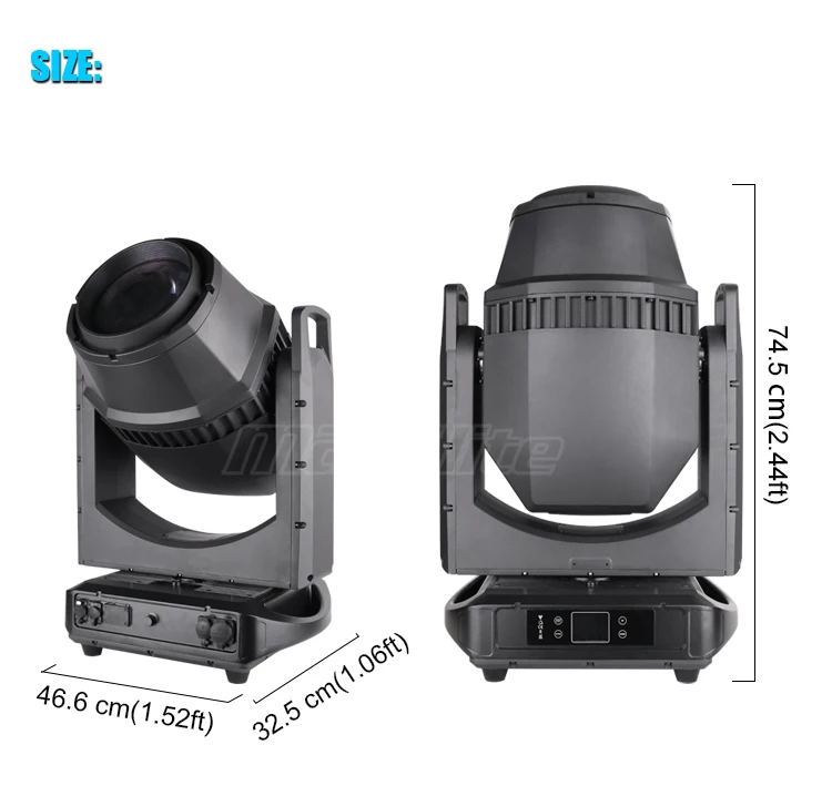 Marslite IP66 Rotating Outdoor Sky Beam Search Light 480W