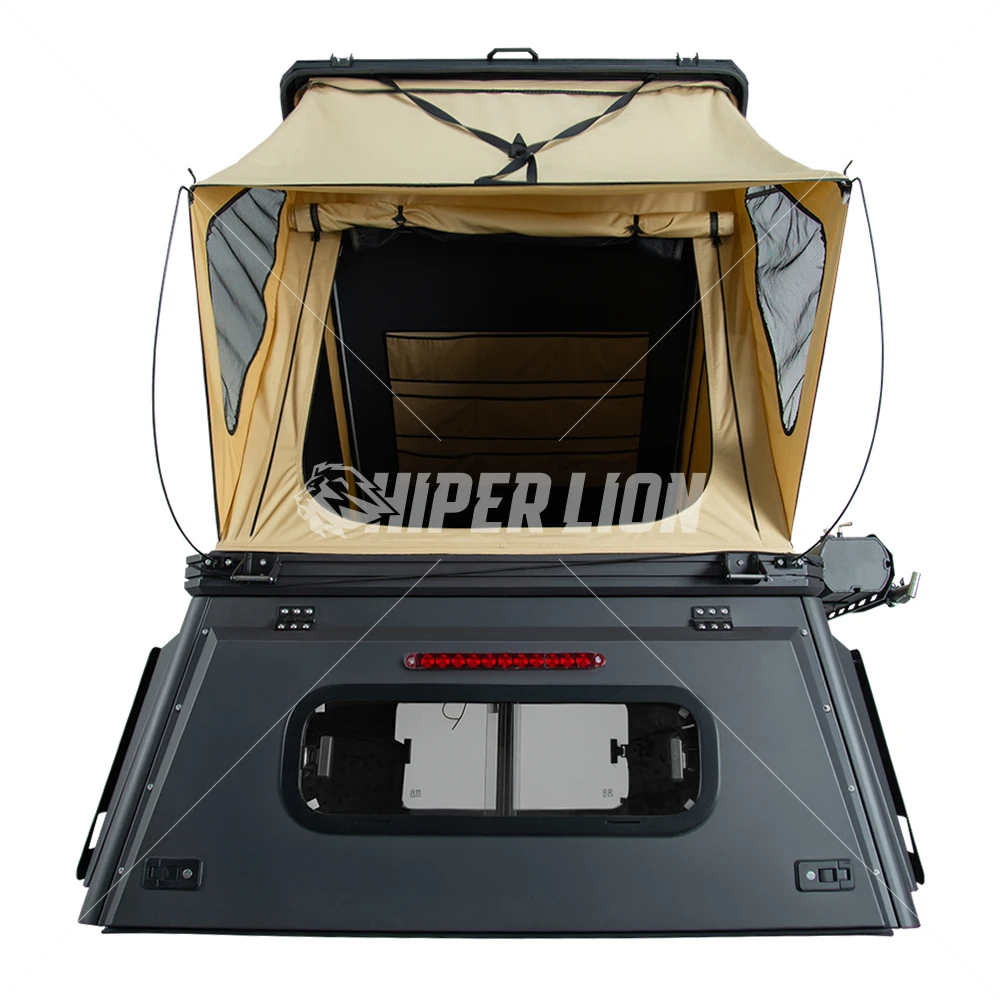 Pickup Truck Pop-up Camper Hard Shell Wedge Top Aluminum Shell Four ...