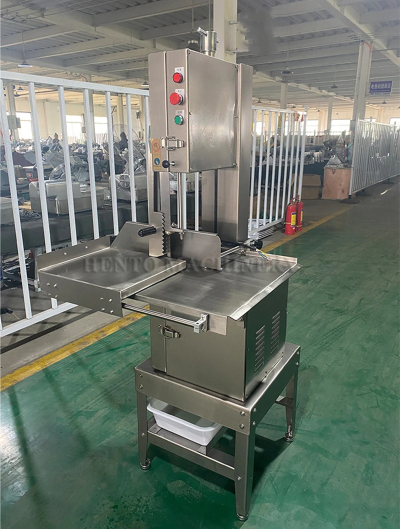 Meat Bone Cutting Machine Butchers Bone Saw / Band Saw Frozen Fish Meat ...
