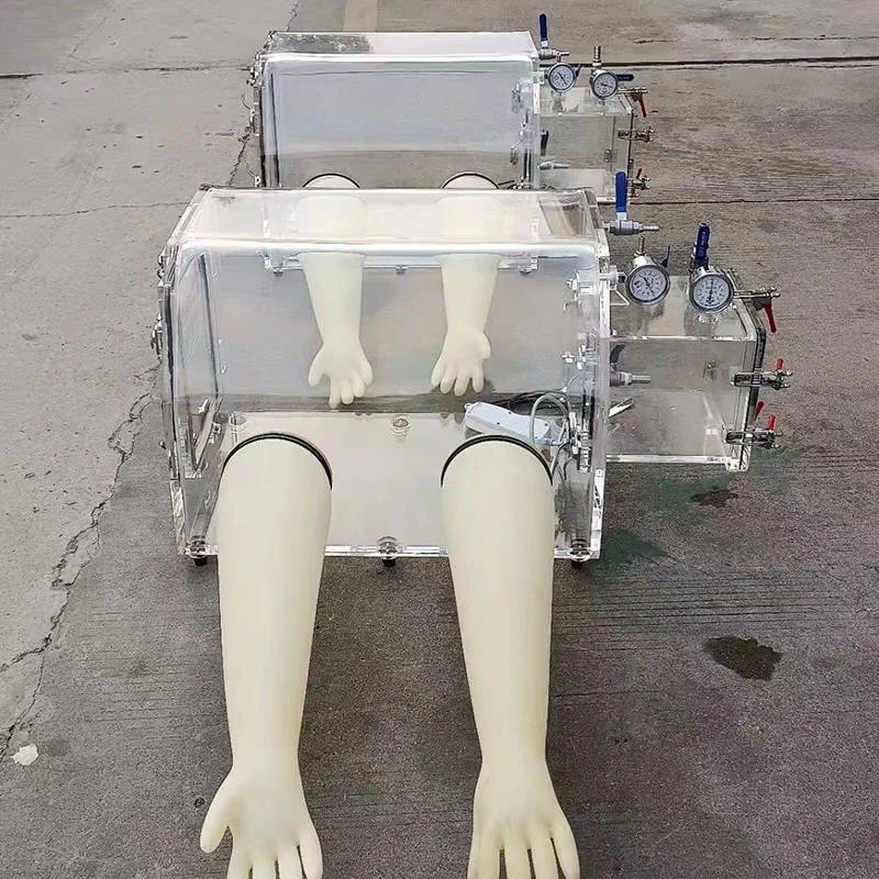 Laboratory PMMA Glovebox - Transparent Acrylic Vacuum Box