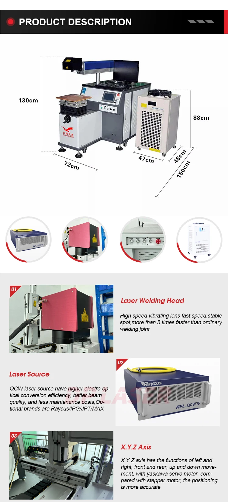 Micro Lazer Kaynak Automatic Wire Feeder Galvanometer Scanning Mirror ...