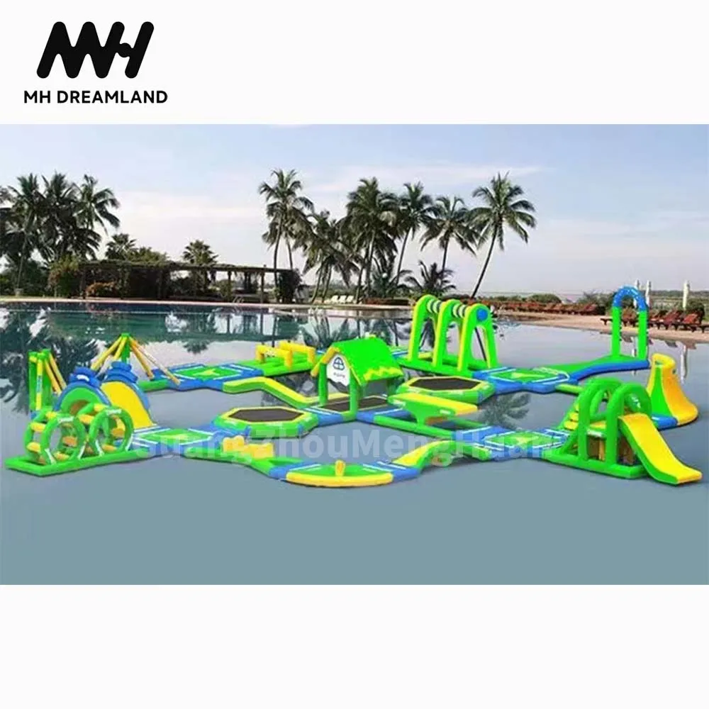 Inflatable Water Park Obstacle Slides - Fun & Safety