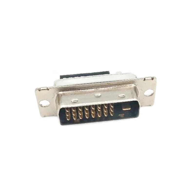 Mini DVI Connector Straight Male 24+1 25 Straddle Type Through Hole ...