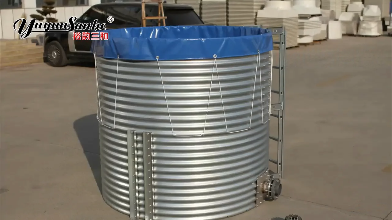 Corrugated Steel Water Storage Tank Circular Industrial Fire Water ...