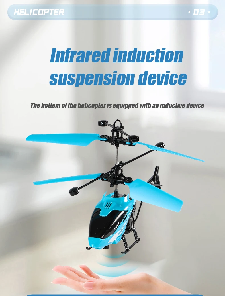 Remote Control Helicopter with USB Charging & Gesture Sensing