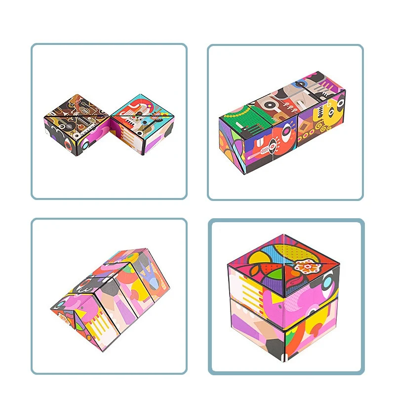 Mini Star Cube Fidget Cube With 8 Build-in Magnets Stress Anxiety ...