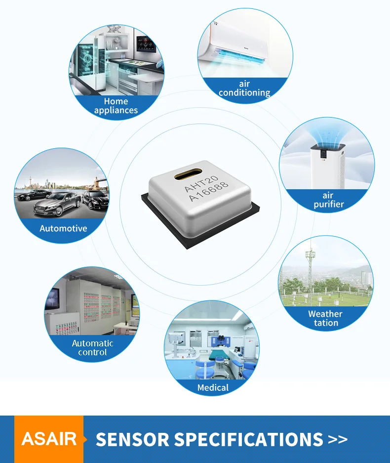 Humidity and Temperature Sensor Module AHT20 from ASAIR| Alibaba.com