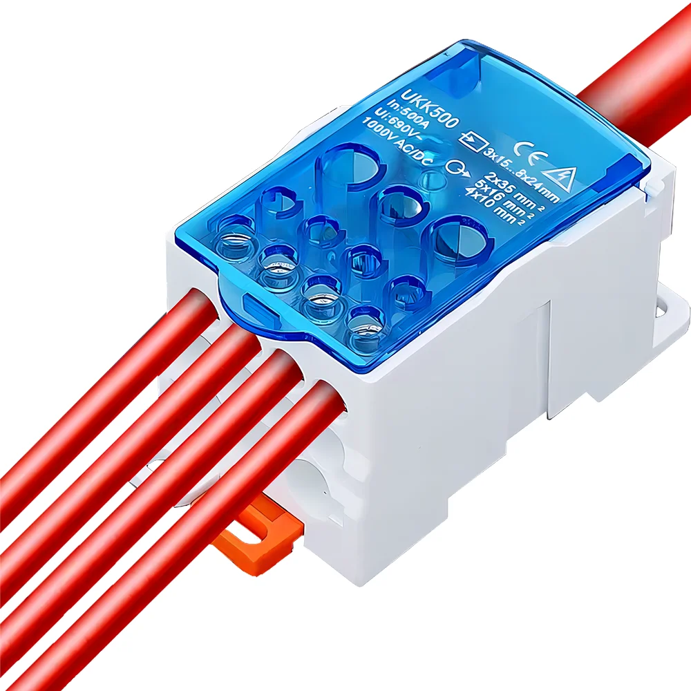 UKK 500A Single Phase Distribution Box Voltage Protector Waterproof ...