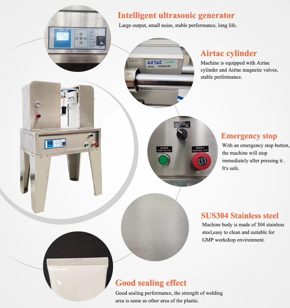 Compact Model Semi Automatic Plastic Laminated Soft Tube Sealer Packing Sealing Machine - Buy ...