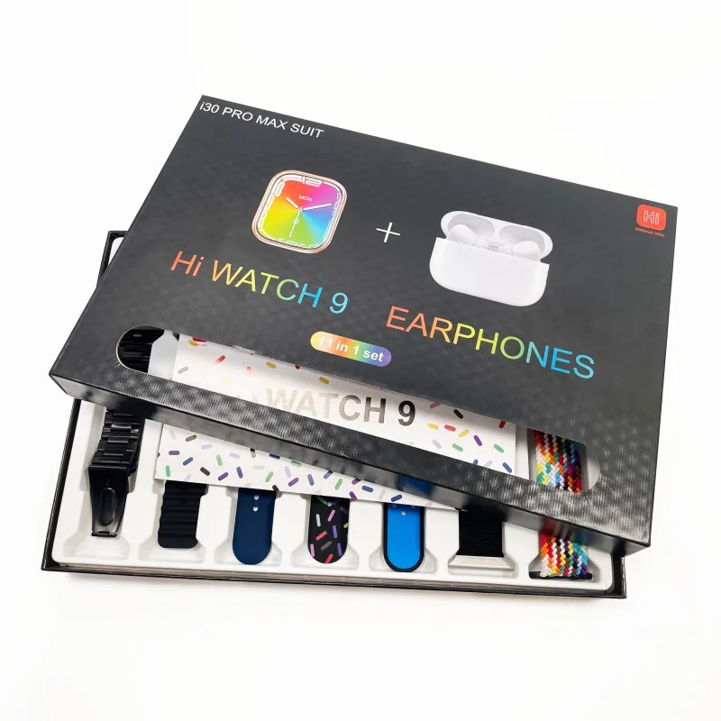 I30 Pro Max Suit Multi Strap Smartwatch 10 In 1 Series 9 Smart Watches ...