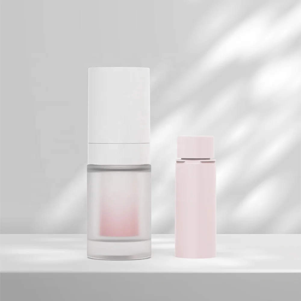 Customized Refillable Glass Airless Pump Bottle - ECO Friendly