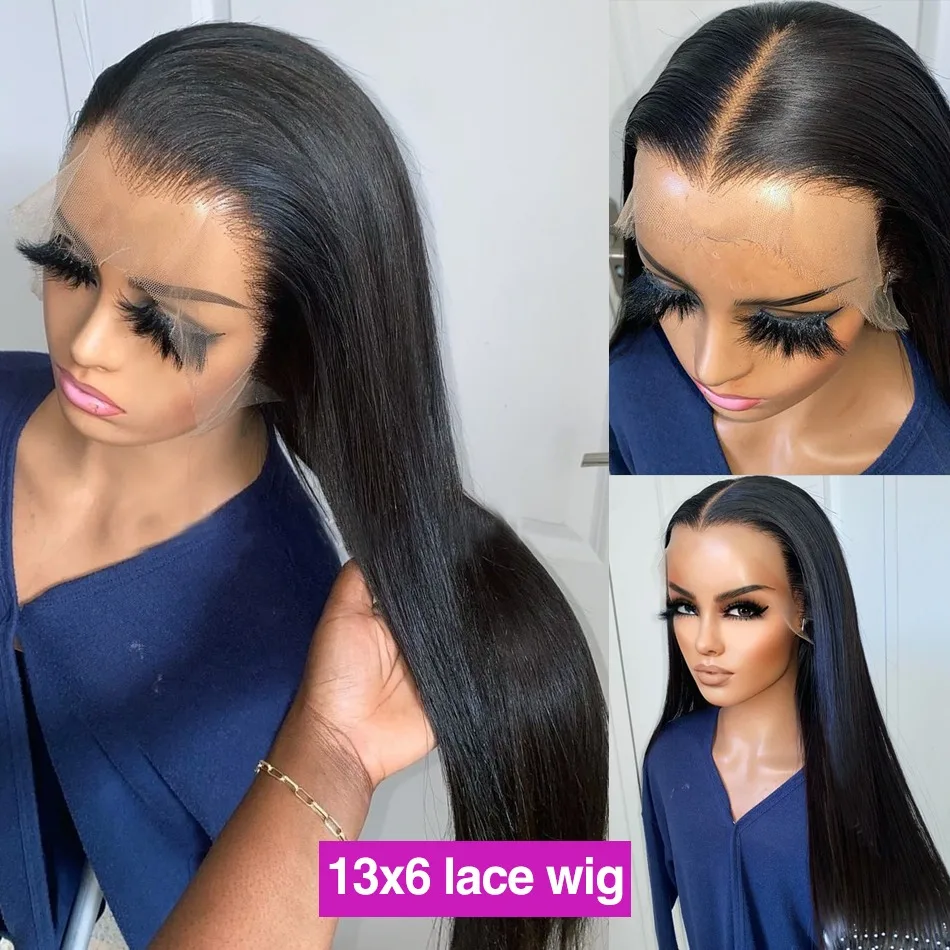 13x6 Hd Lace Frontal Wig Brazilian Virgin Swiss Closure Lace Front Wig ...