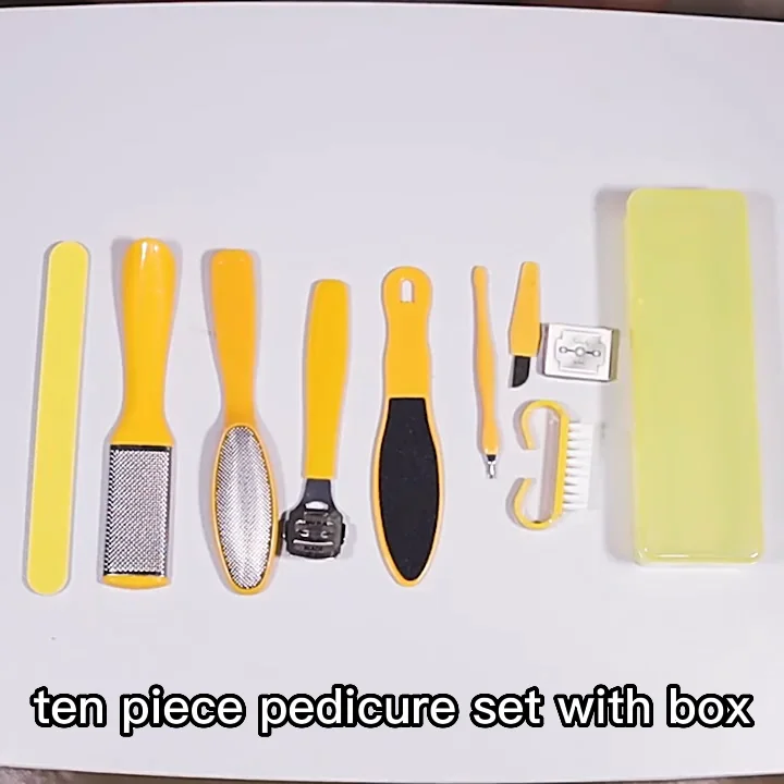 10 In1 Stainless Steel Pedicure Tools Foot Care Kit Set Professional ...