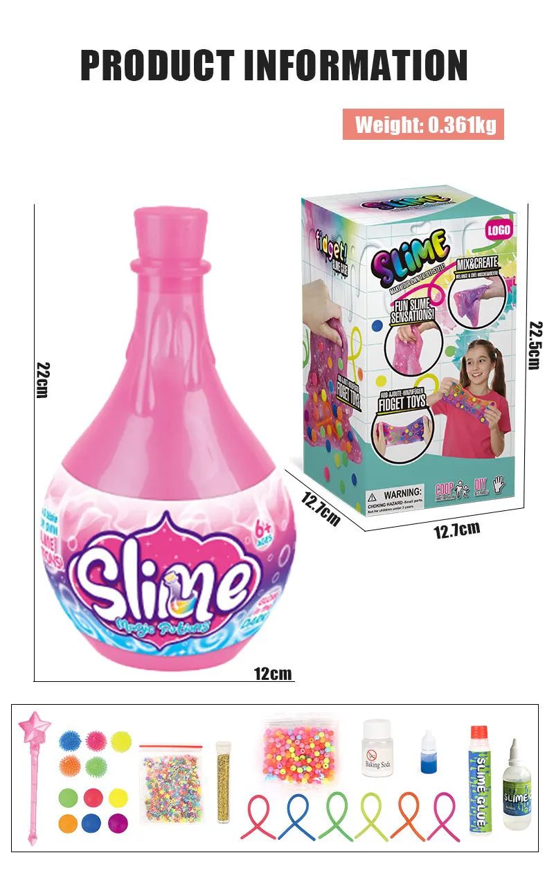 Leemook Children's Diy Playdough Slime Science Experiment Toy Set ...