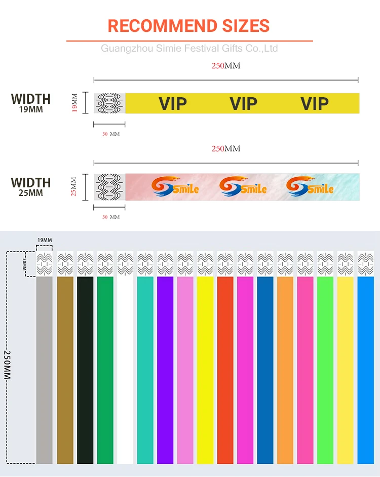 Custom Tyvek Wristbands - Promotional Disposables for Events