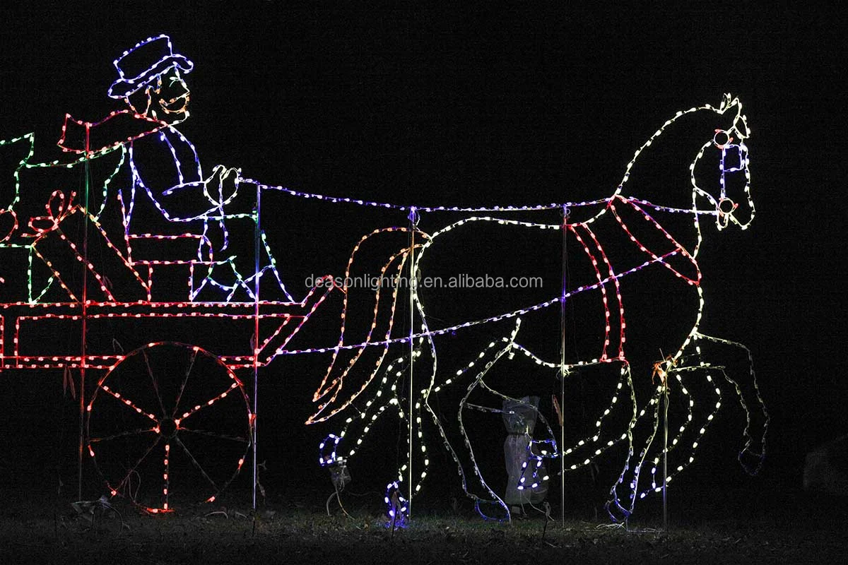 Lamparas Para Exhibidores - Outdoor Horse Christmas Decorations
